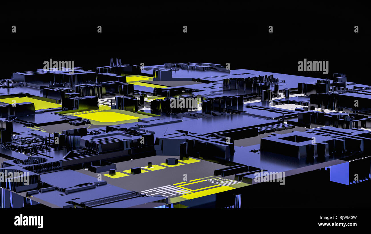an abstract technical background (3d rendering Stock Photo - Alamy