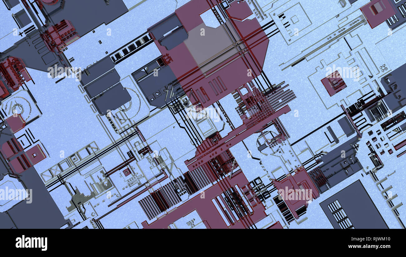 an abstract technical background (3d rendering Stock Photo - Alamy