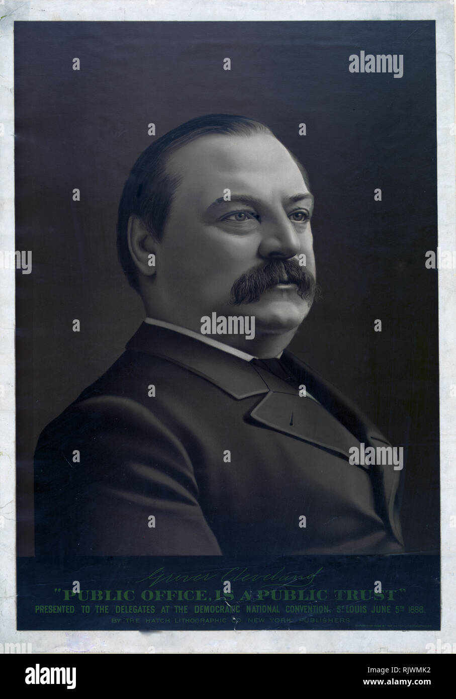 Vintage portrait of grover cleveland hi-res stock photography and ...