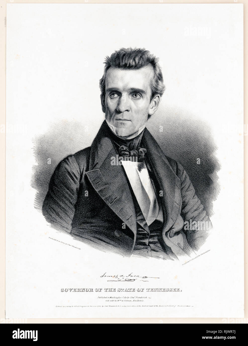James k. polk portrait hi-res stock photography and images - Alamy