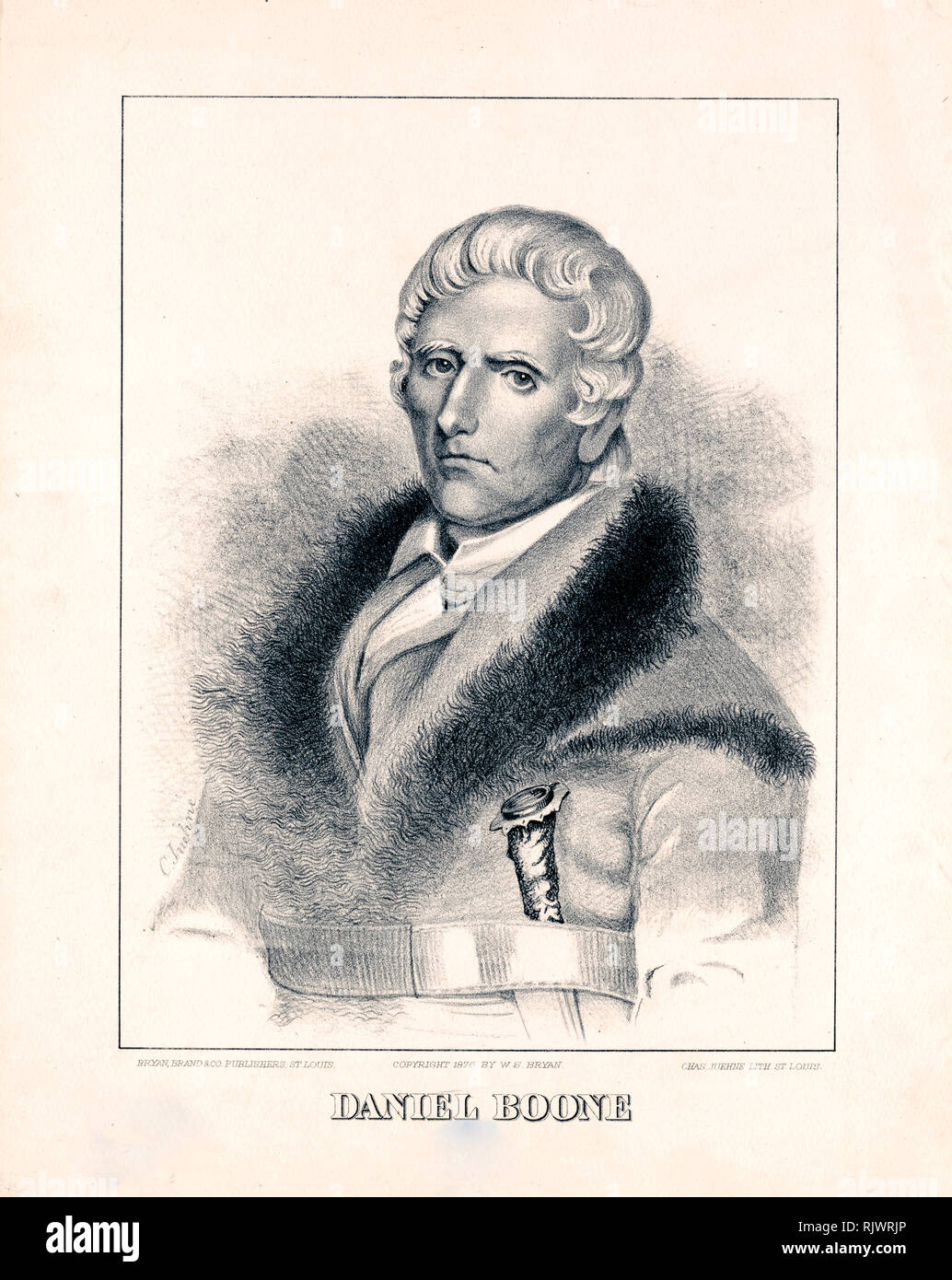 Daniel Boone portrait Stock Photo - Alamy