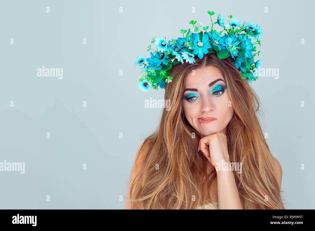 Puzzle face woman hi-res stock photography and images - Alamy