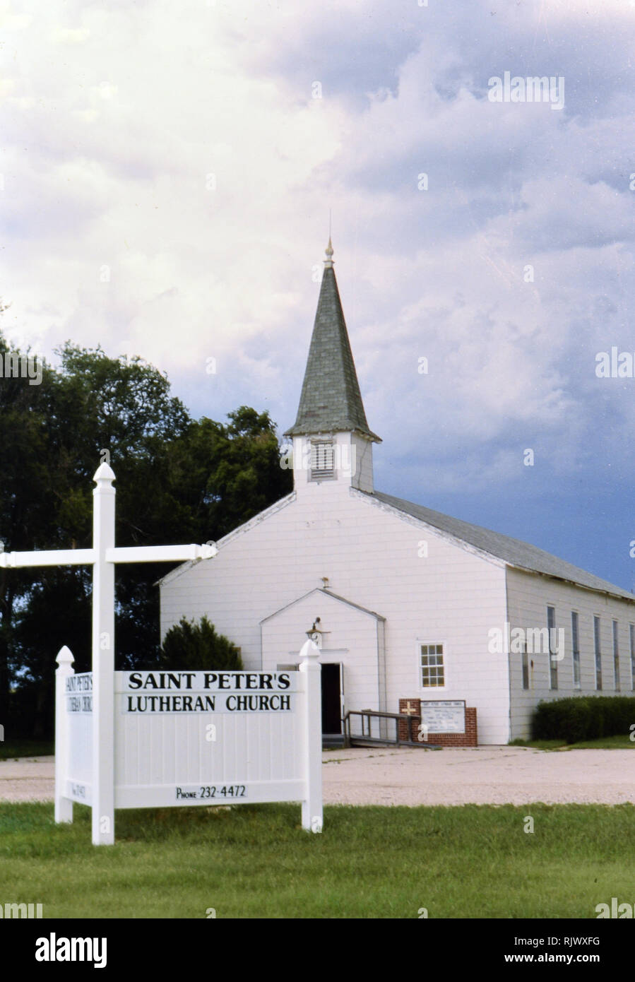 American churches - rural church in northern Nebraska ca. 1999-2001 ...