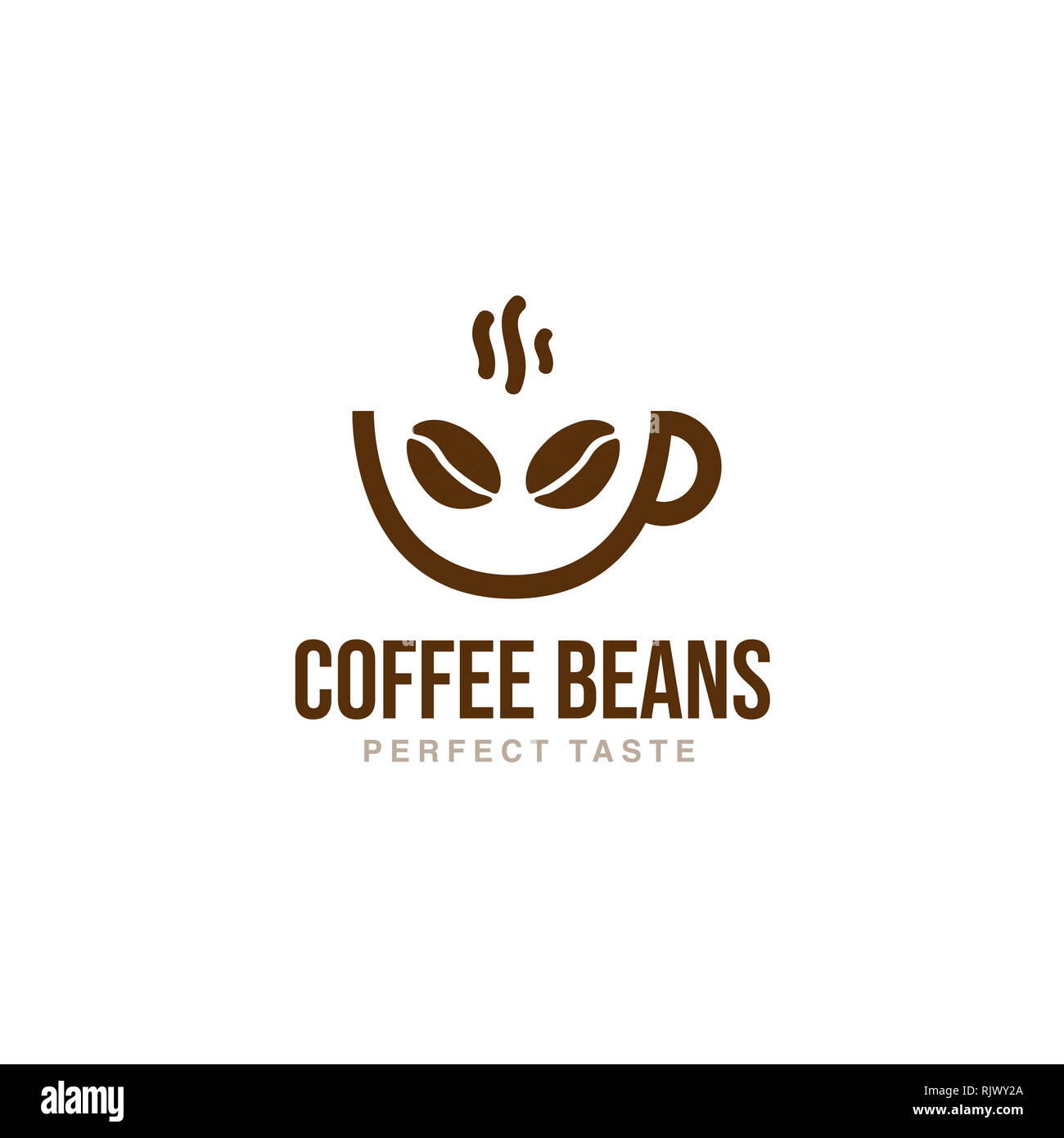 Original coffee bean logo hi-res stock photography and images - Alamy