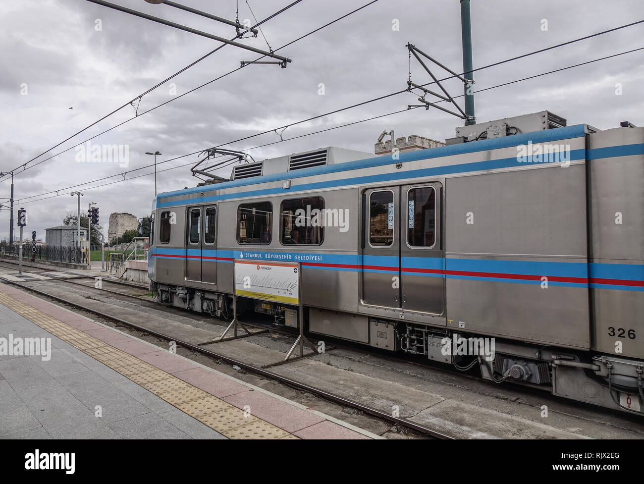 Istanbul, Turkey - Sep 27, 2018. Modern tram in Istanbul, Turkey ...