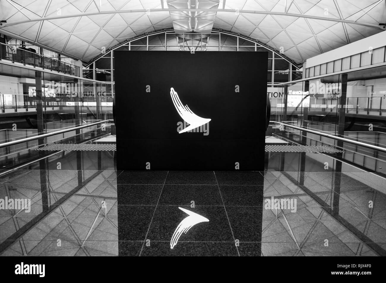 Cathay pacific logo Black and White Stock Photos & Images - Alamy