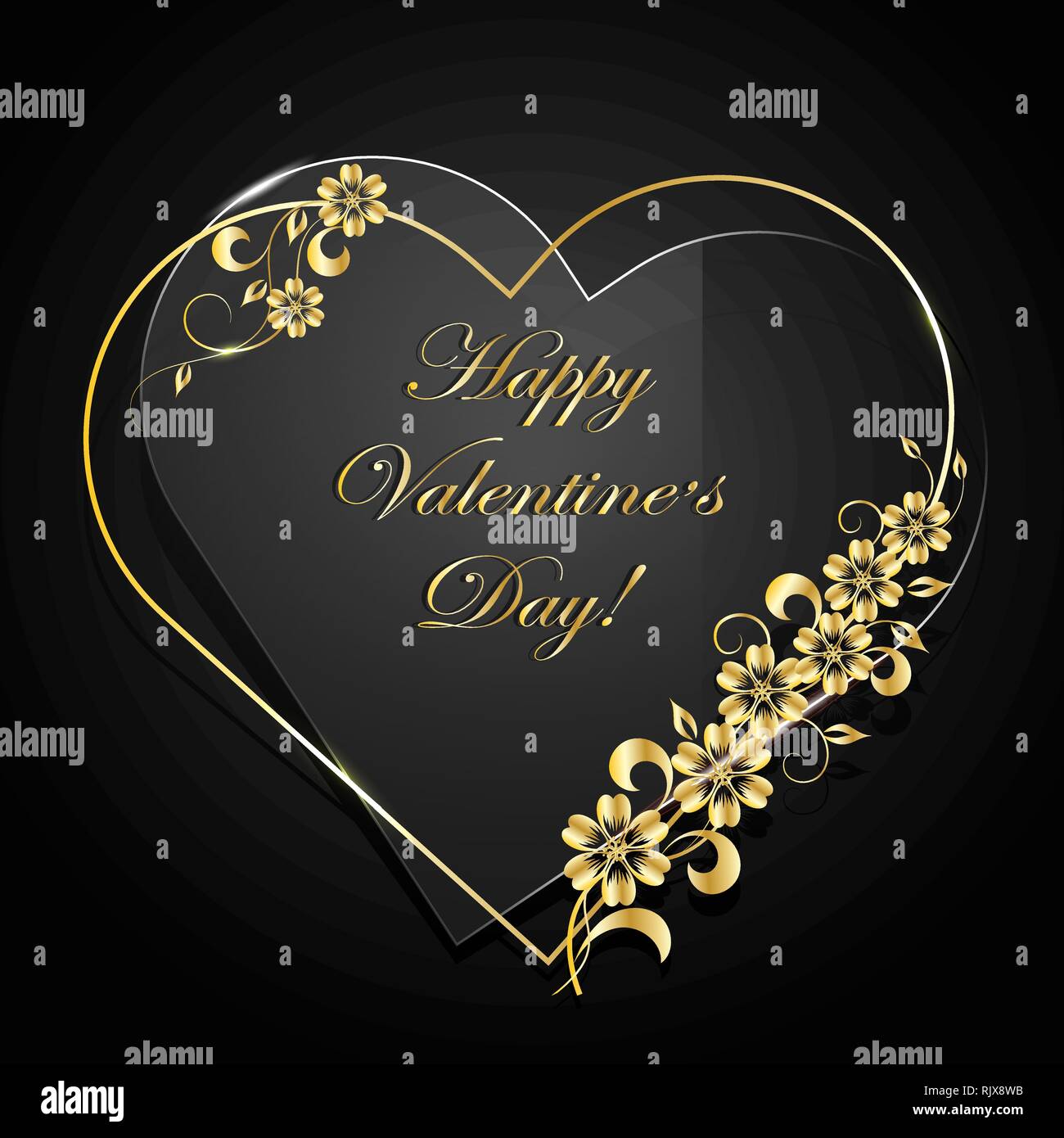 Glass heart symbol on Stock Vector Images - Alamy