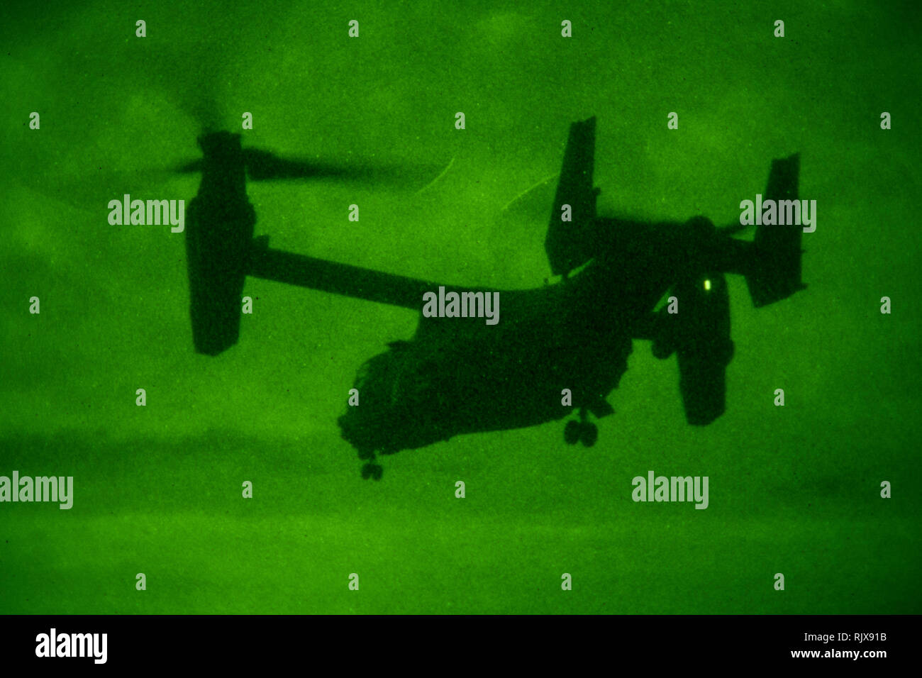 A CV-22 Osprey tiltrotor aircraft assigned to the 8th Special ...