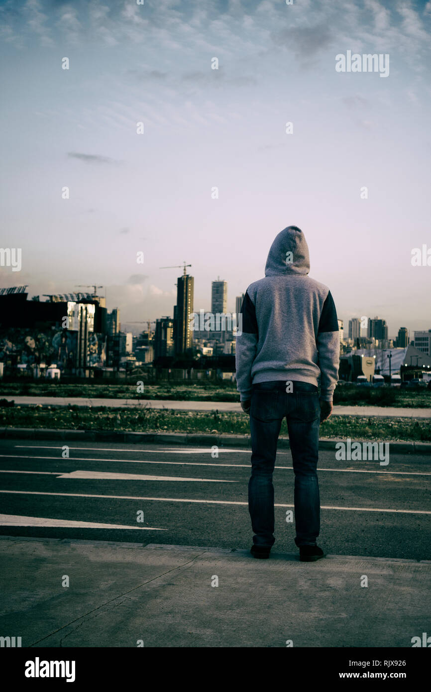 Alone figure hi-res stock photography and images - Alamy