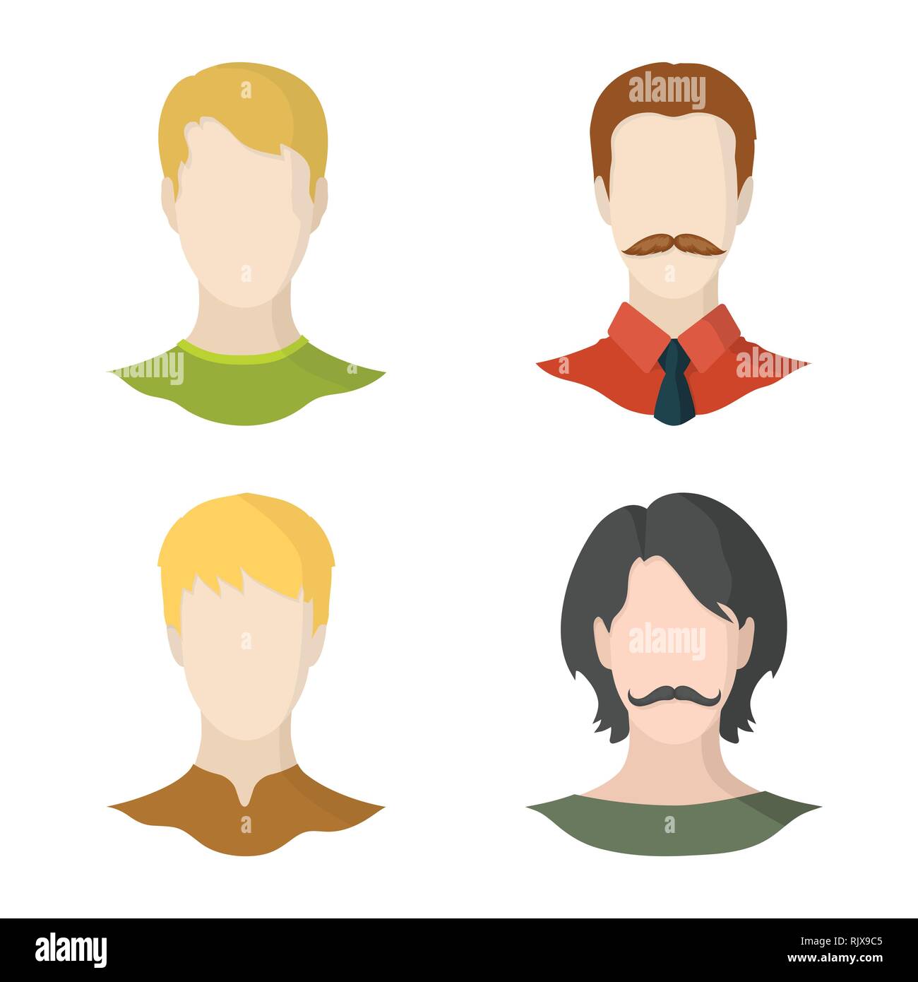 Vector design of avatar and dummy symbol. Collection of avatar and ...