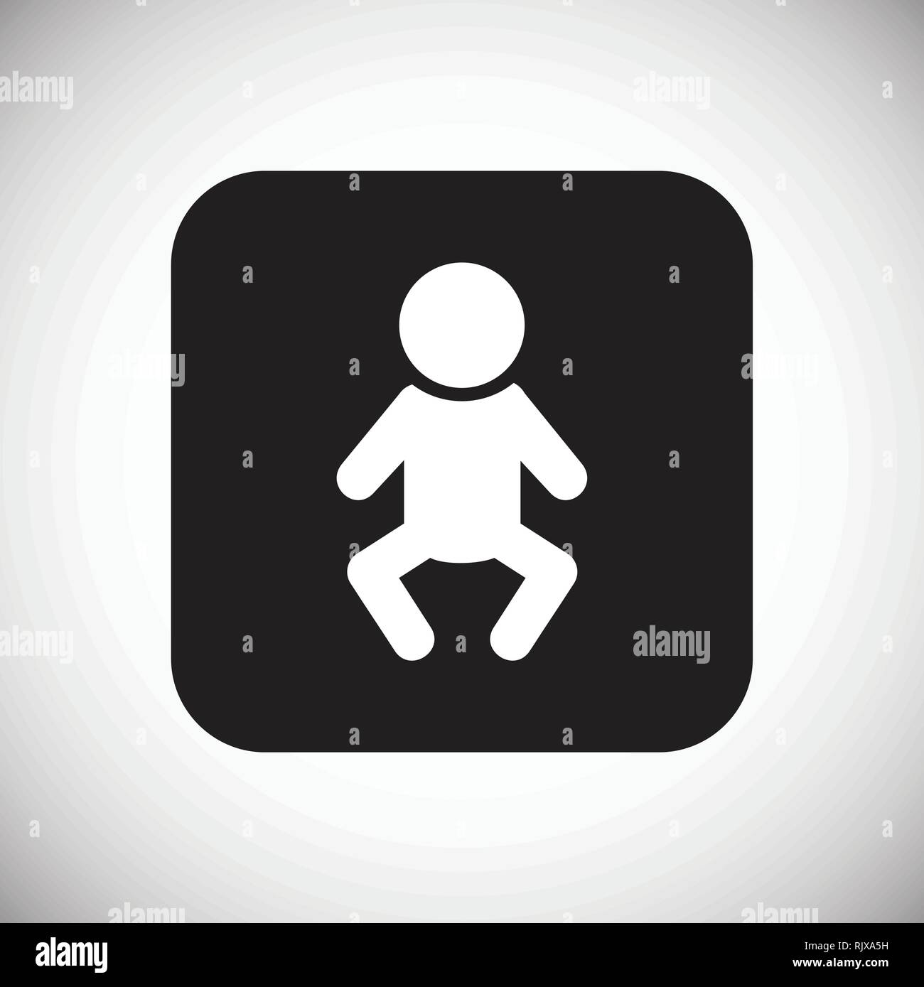 Restroom swaddle icon on white background for graphic and web design ...