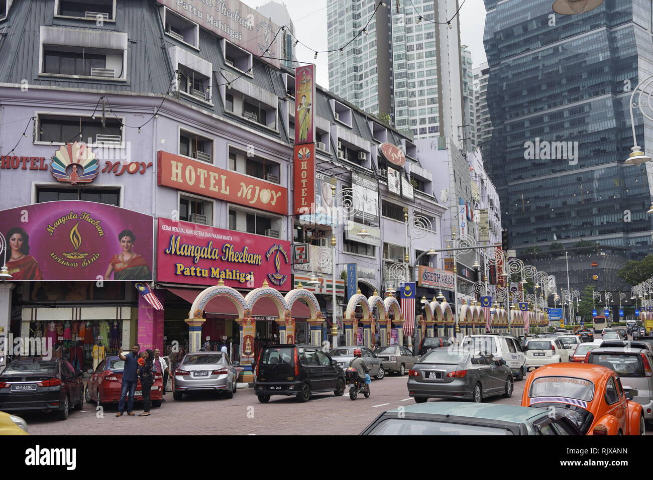 shops at Little India, Brickfields, Malaysia Stock Photo - Alamy