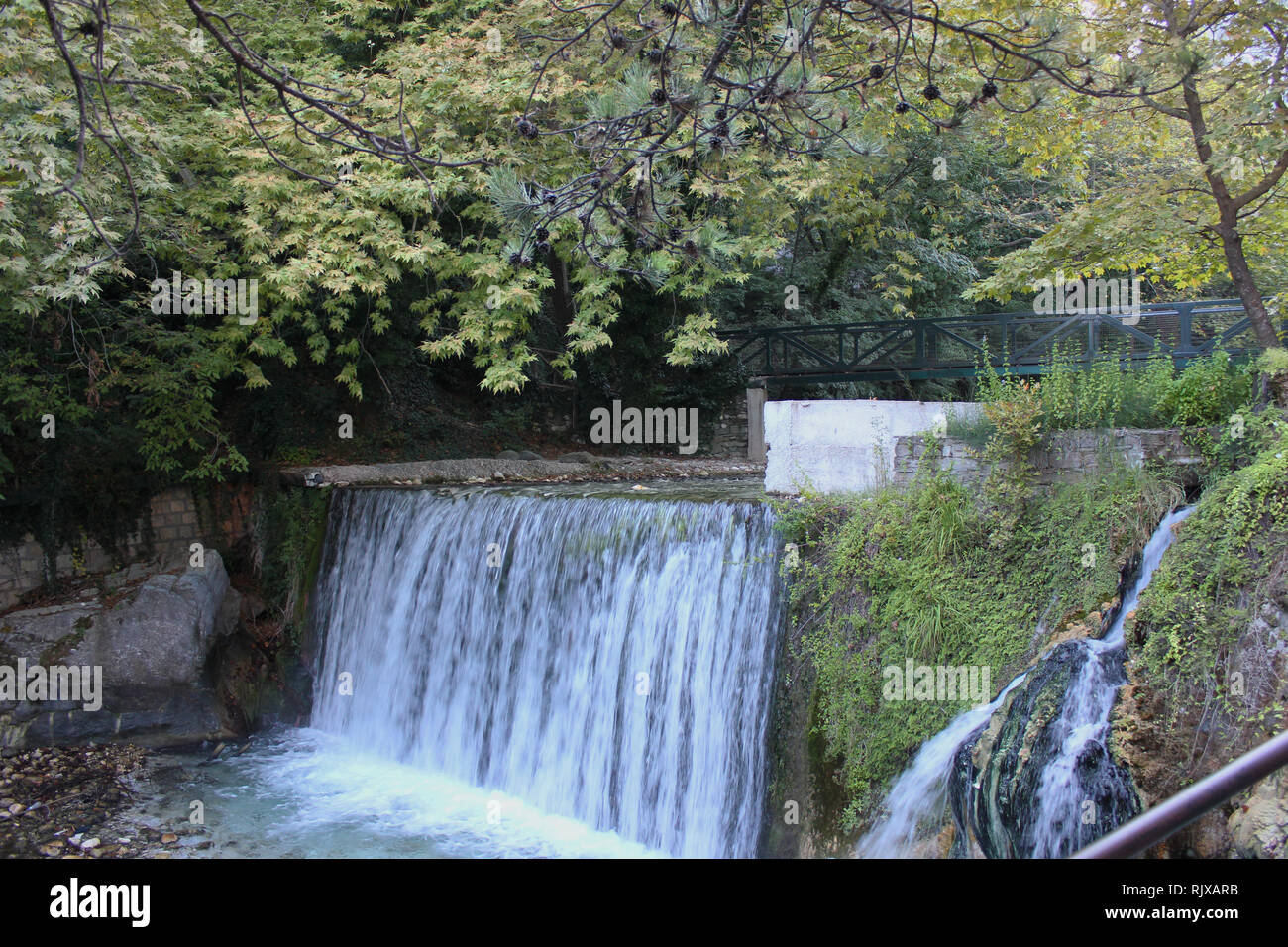 River and Springs in Pozar Thermal Baths Aridaia Greece Stock Photo - Alamy