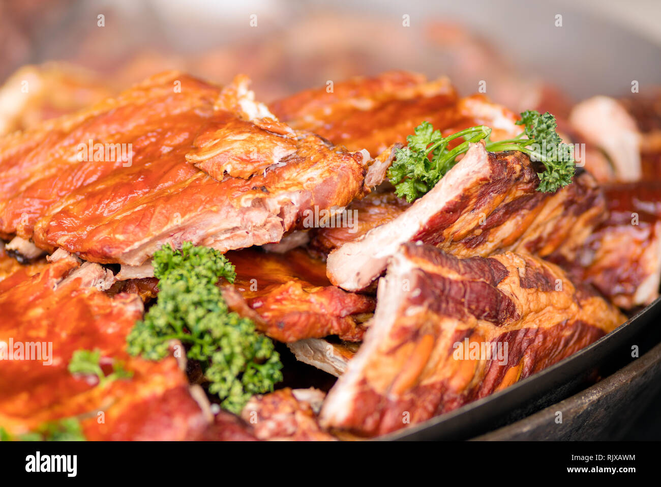 Meat steak pork display hi-res stock photography and images - Alamy