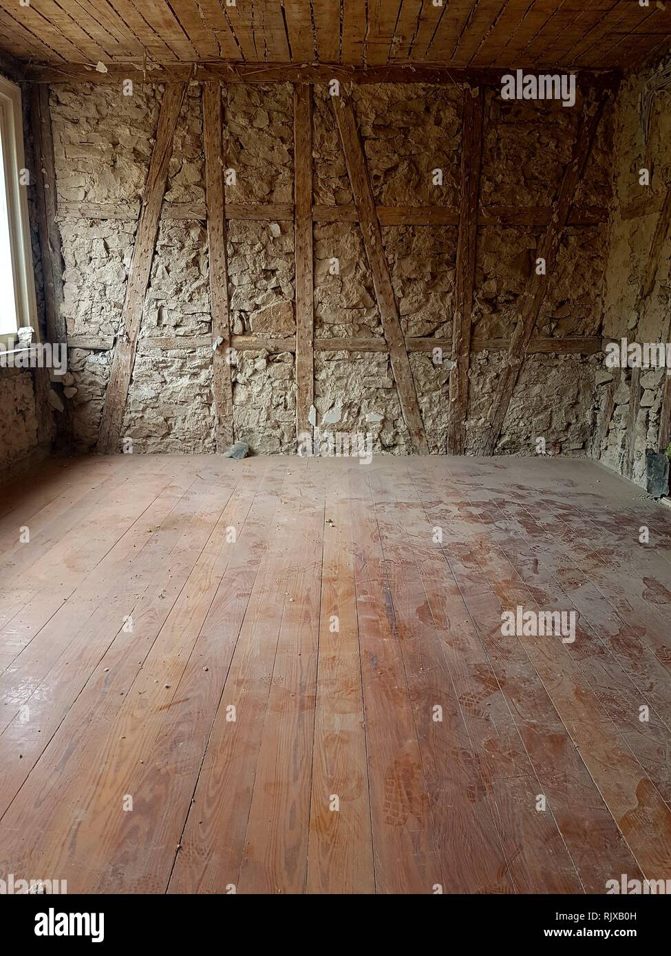 The walls of the old house from the inside Stock Photo - Alamy