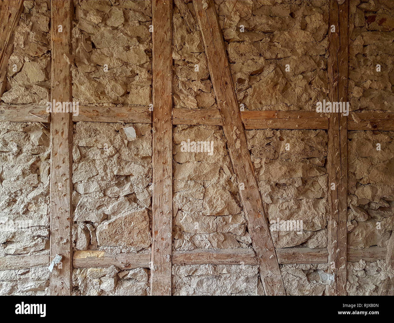 The walls of the old house from the inside Stock Photo - Alamy