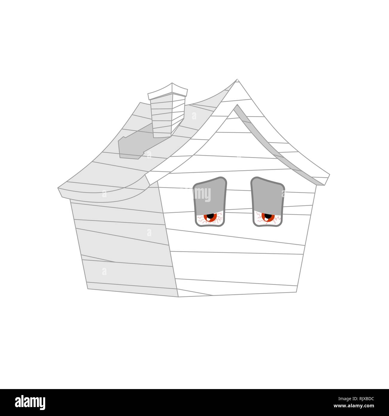 Hurt house Stock Vector Images - Alamy