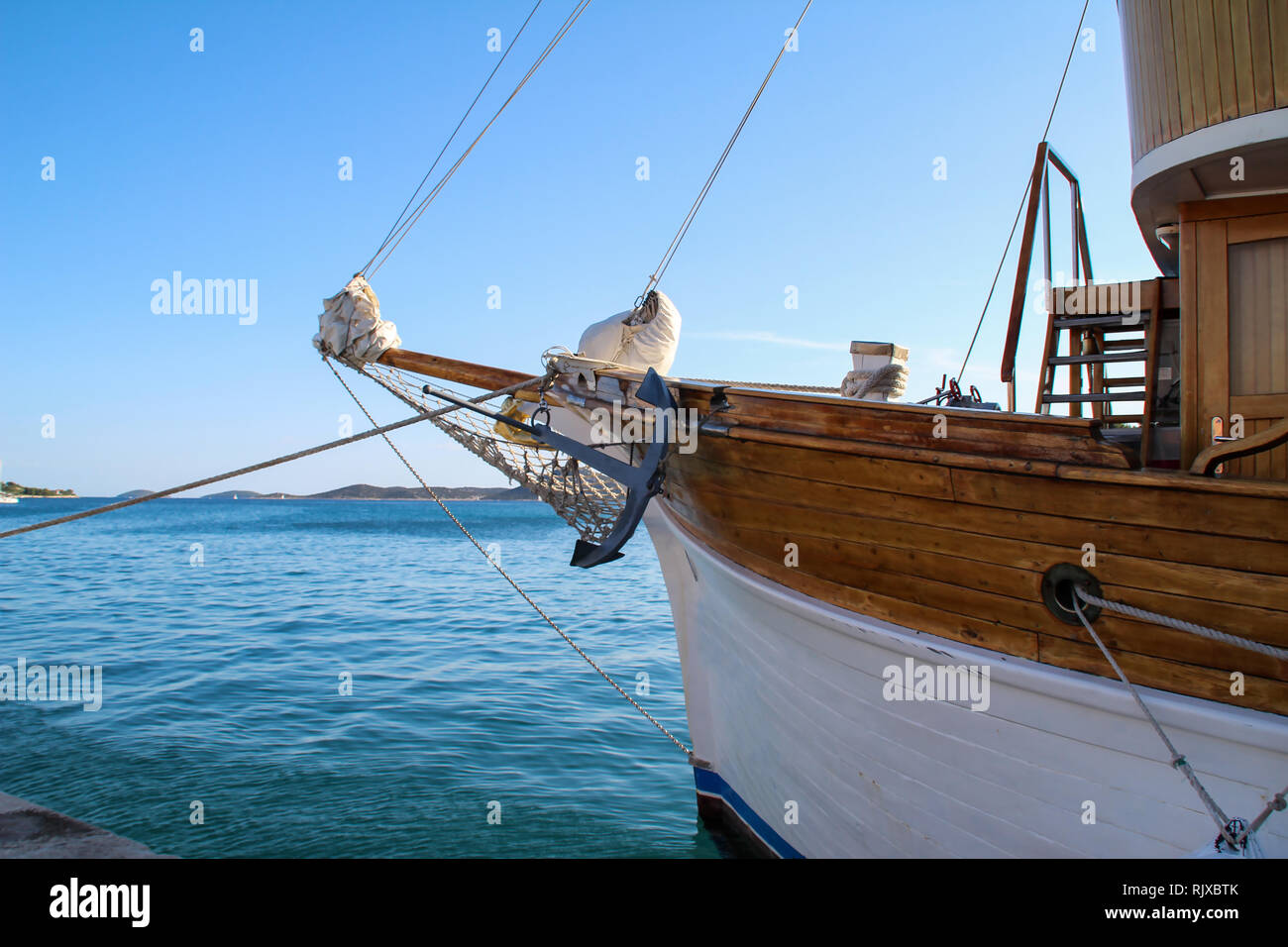 Sails/Sails of a pirate ship on a background of blue sky Stock Photo ...