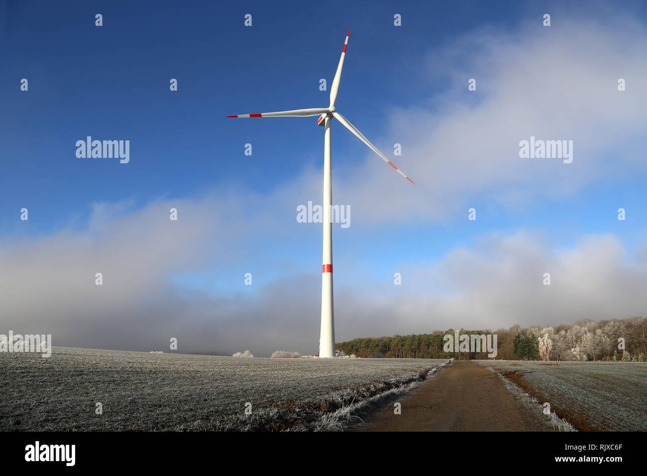 Alternative Energy / Wind turbines in a field Stock Photo - Alamy