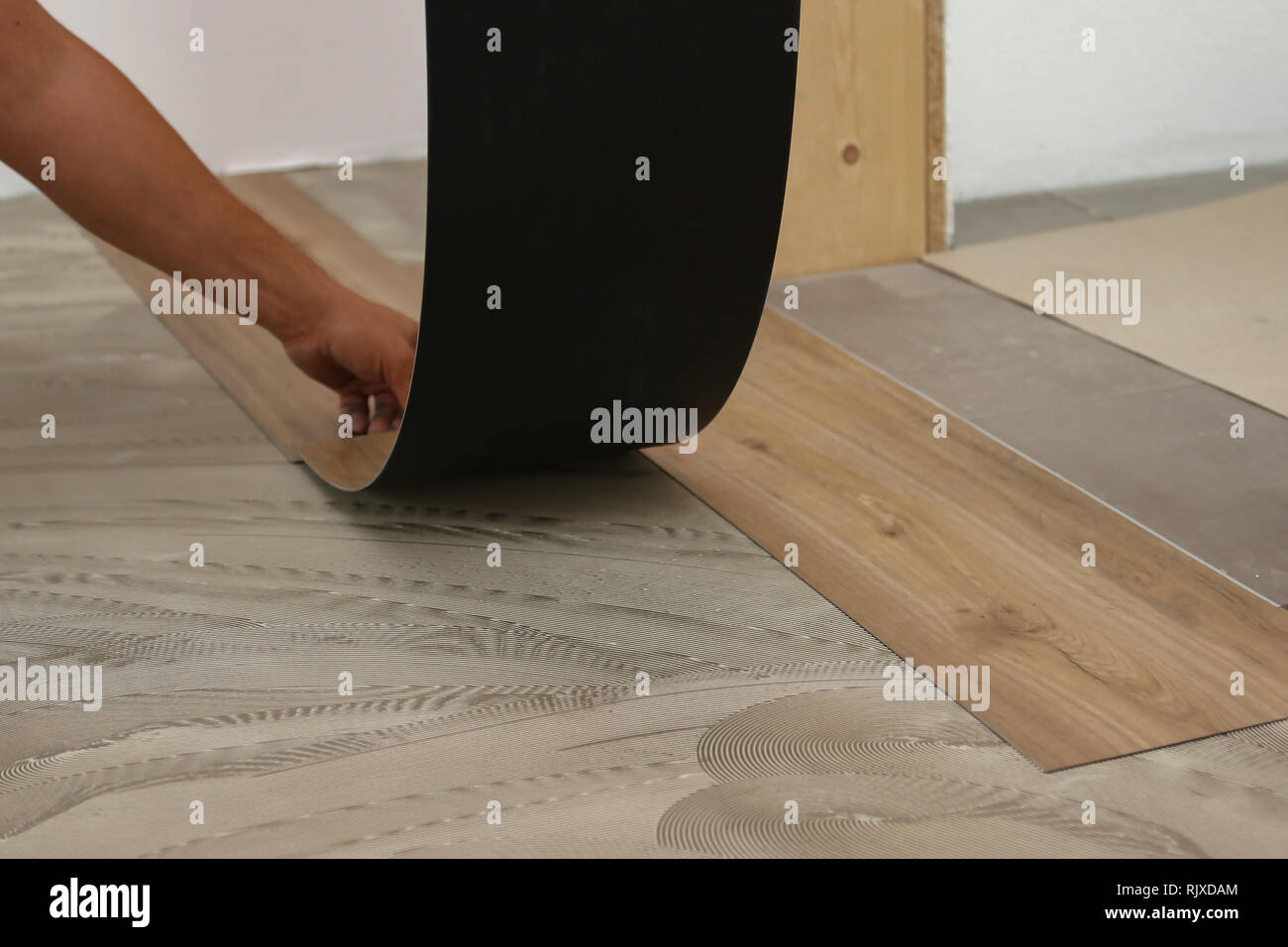 Luxury vinyl plank hi-res stock photography and images - Alamy