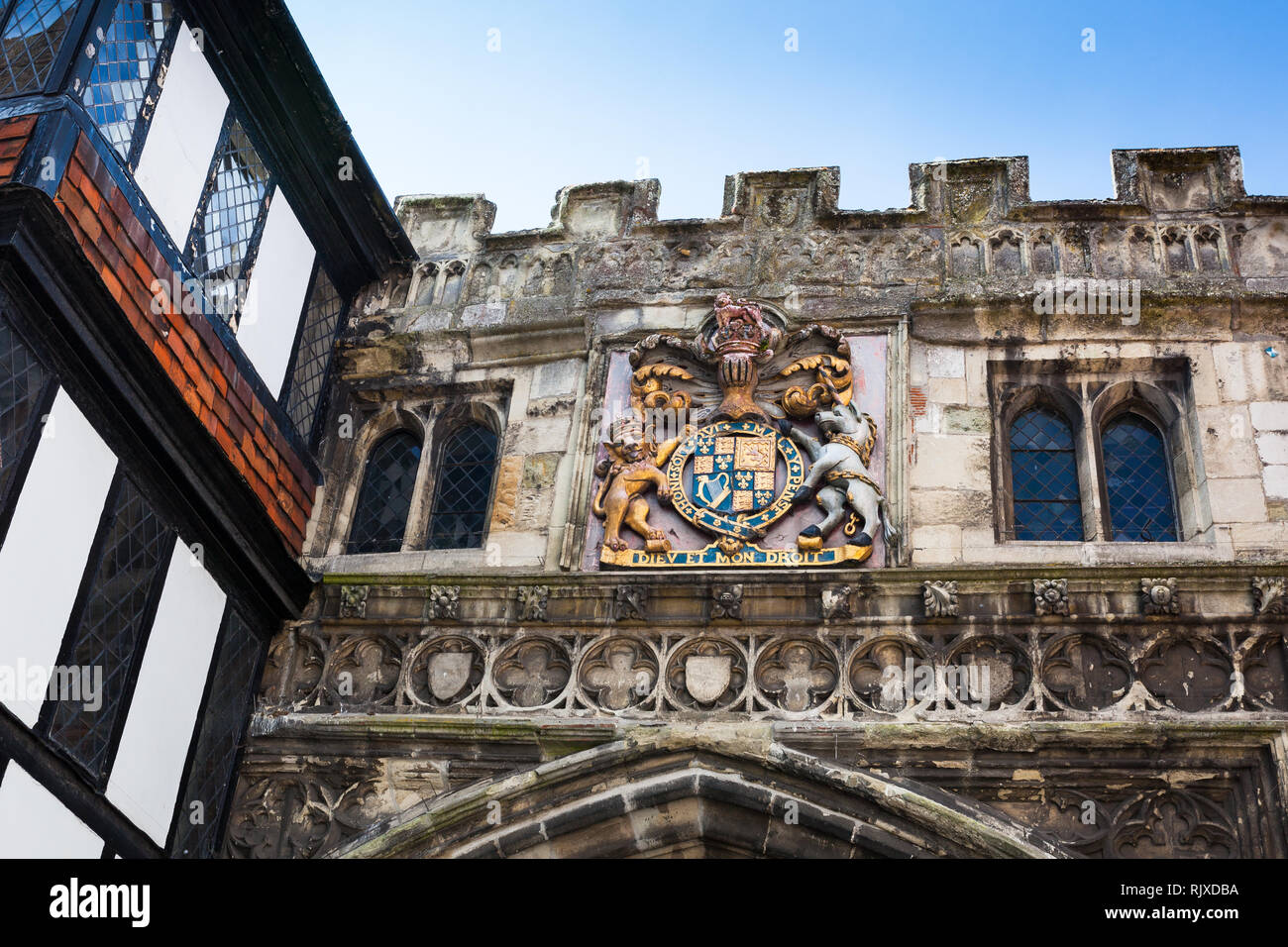 The North Gate to the Cathedral Close, Salisbury, Wiltshire Stock Photo ...