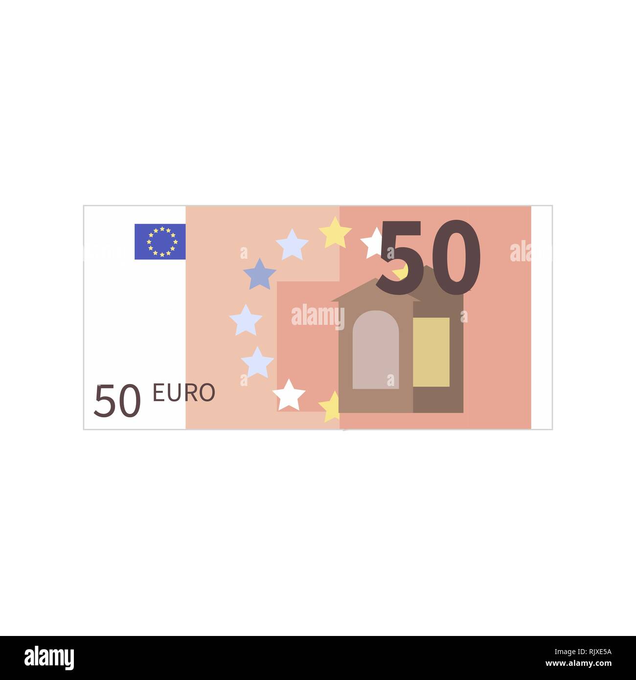Fifty euro note Stock Vector Images - Alamy