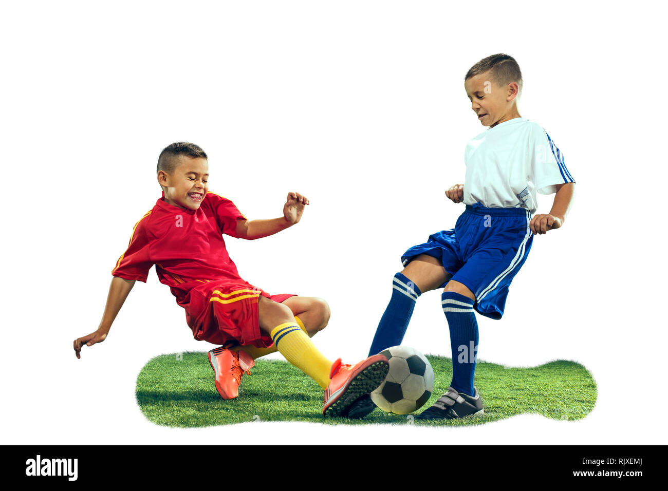 Young Boys Playing Soccer