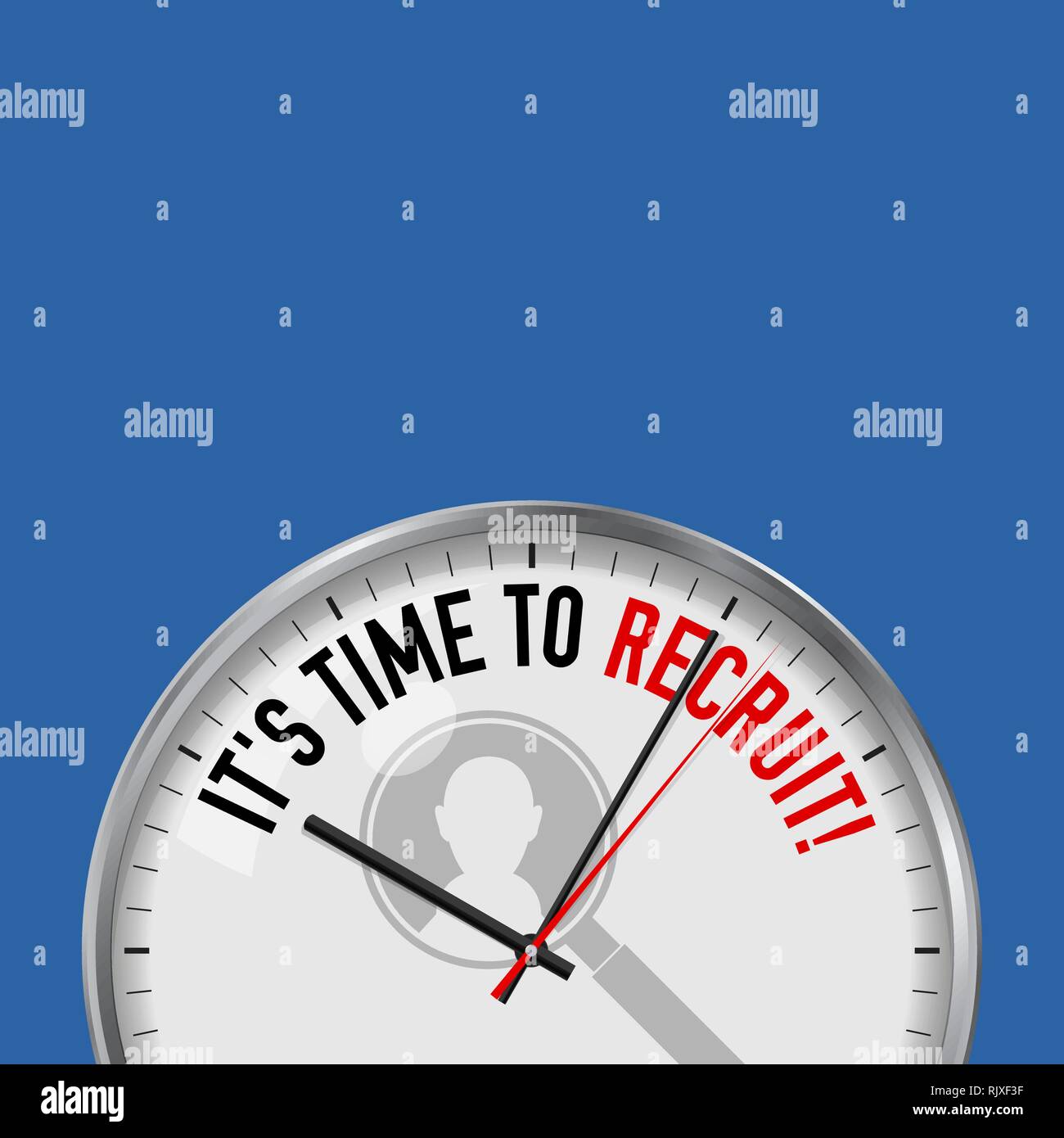 Recruit time Stock Vector Images - Alamy