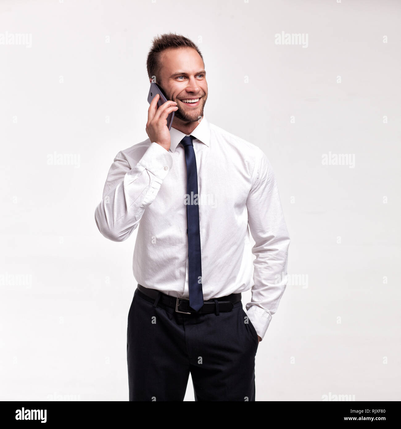 Portrait cheerful male boss beard hi-res stock photography and images ...