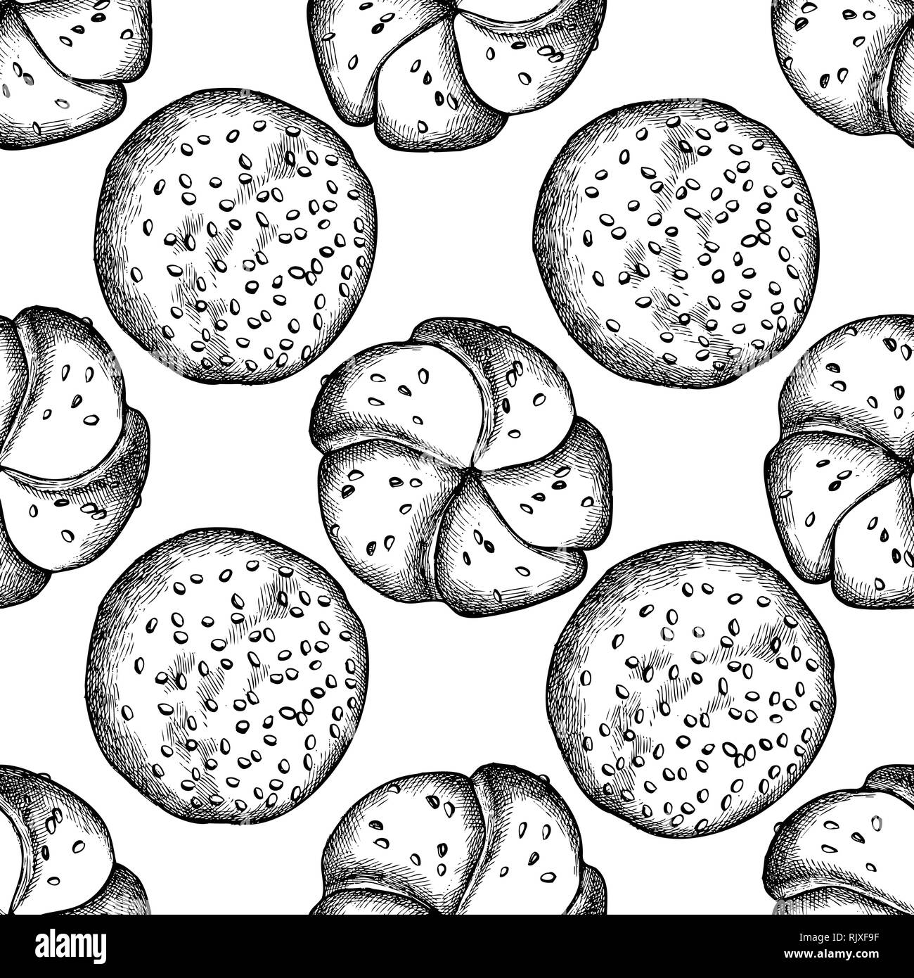 Black bread dough Stock Vector Images - Alamy