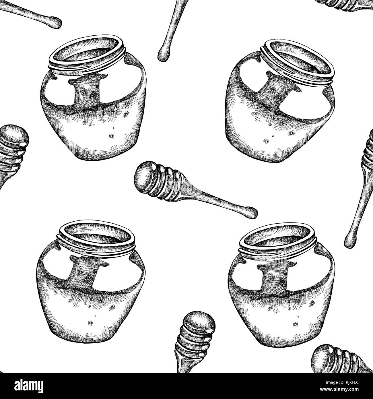 Honey Jar Black and White Stock Photos & Images - Alamy