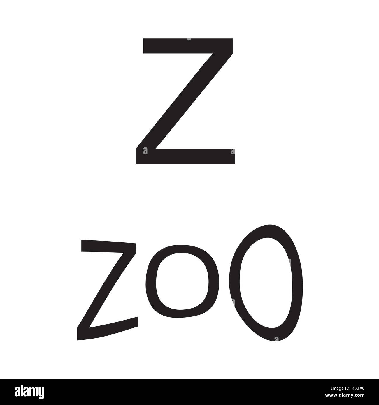 A to Z lessons for kids and adults for learning new things Stock Photo ...