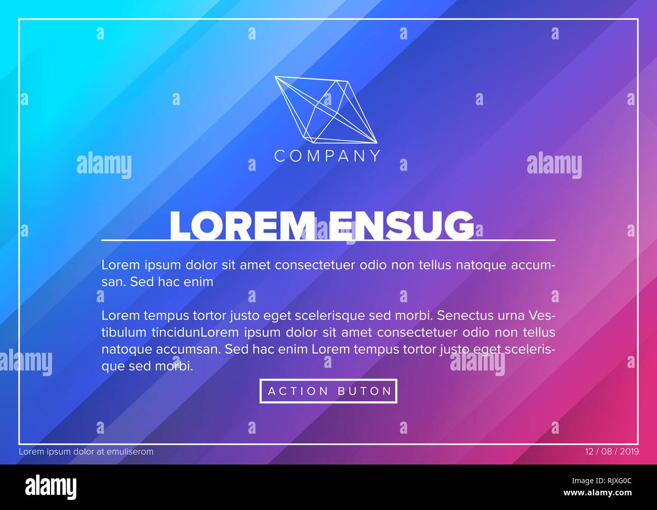 Vector abstract cover header template with sample text and abstract ...