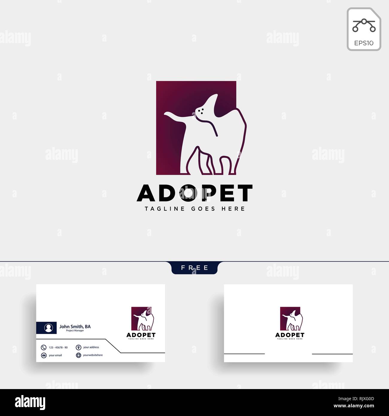 Adopt dogs Stock Vector Images - Alamy