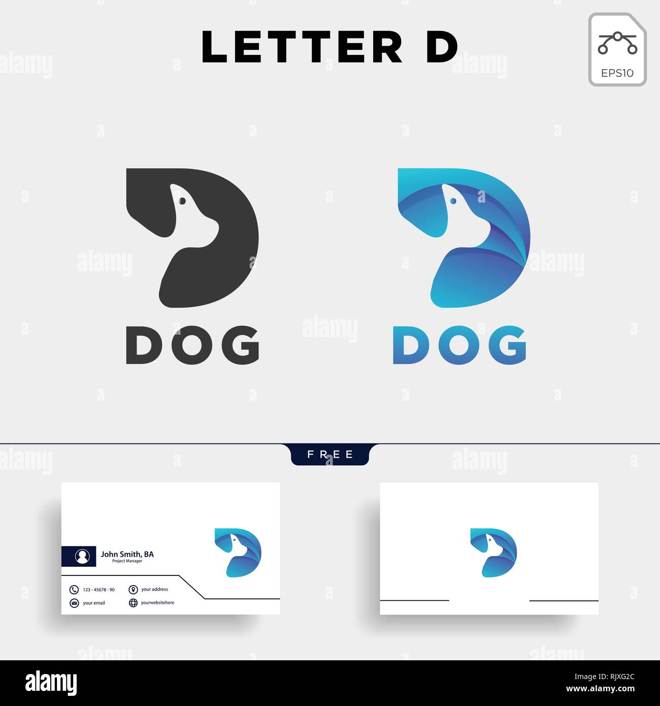 D pet logo hi-res stock photography and images - Alamy