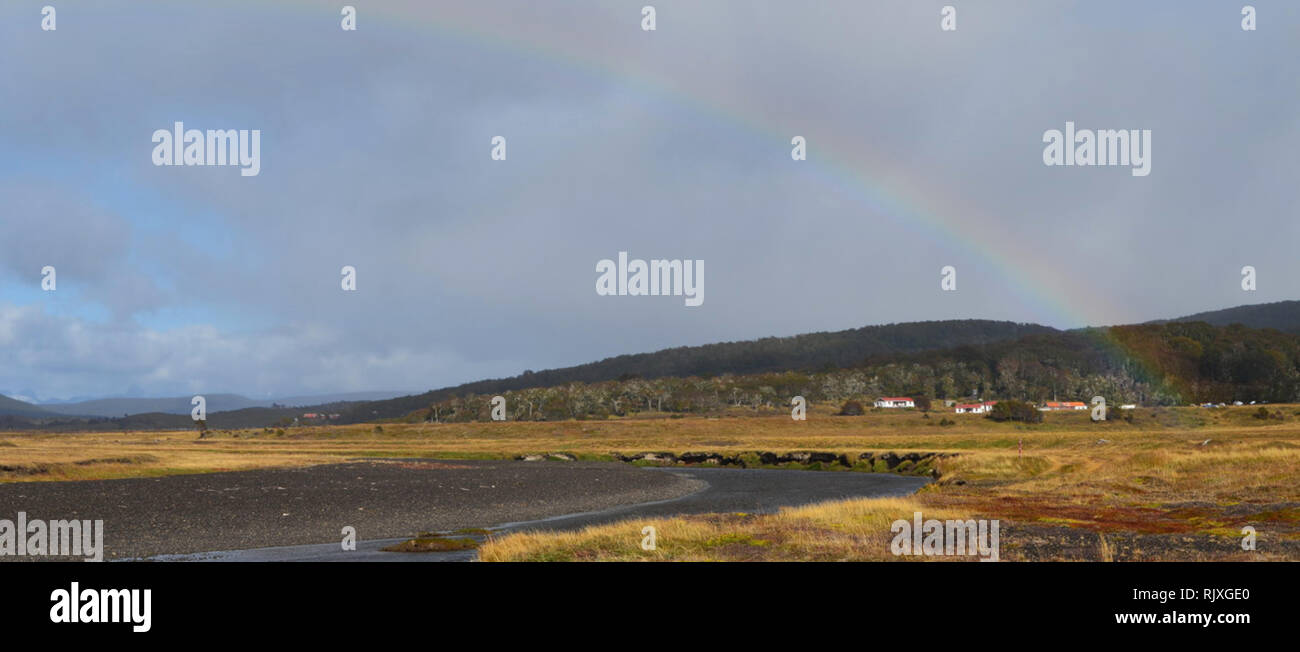 The pampa in Karukinka, a natural reserve at the heart of Tierra del ...