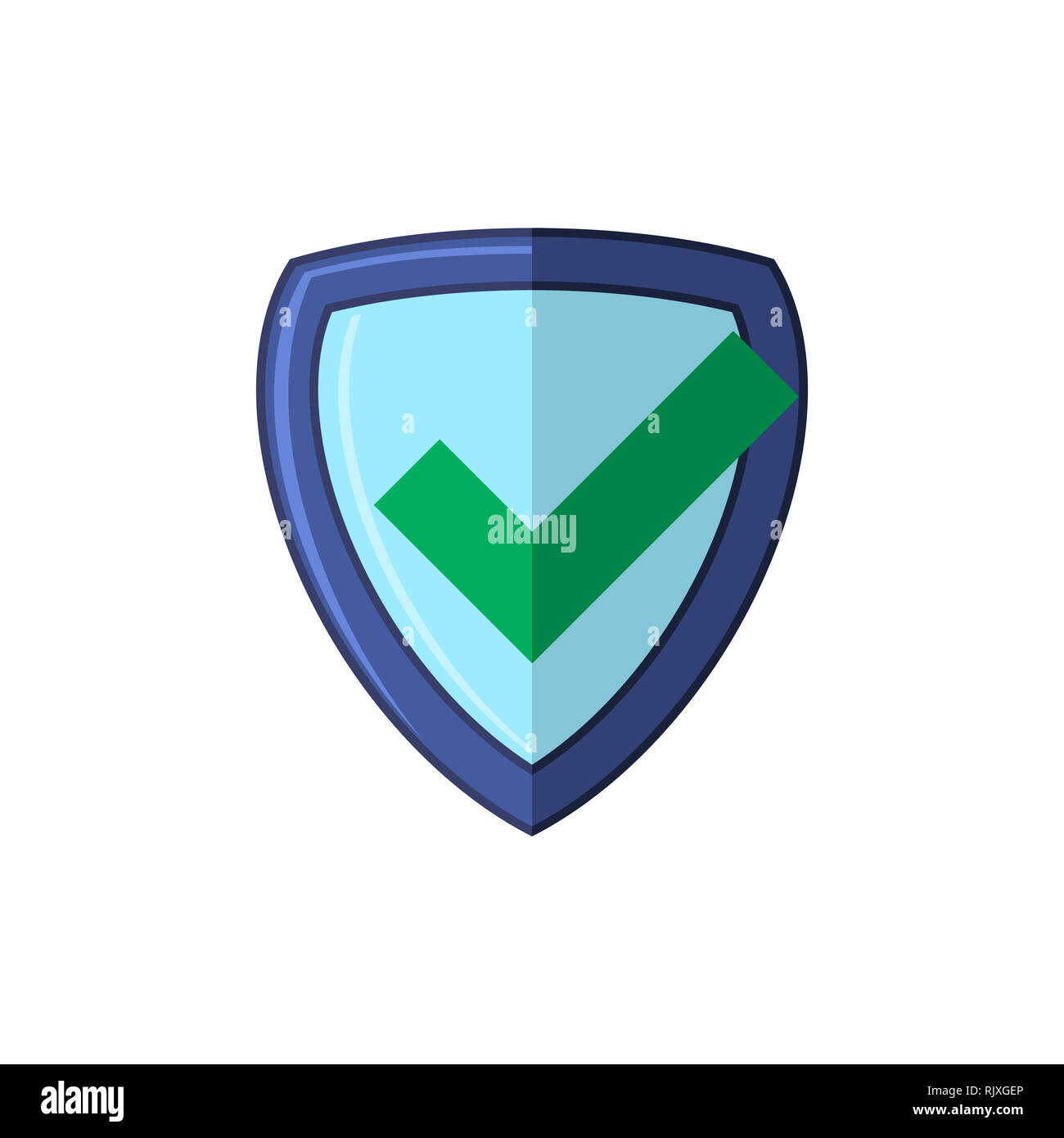 Security Check Icon, Shield Logotype, Protect Sign. Mark Approved Logo ...