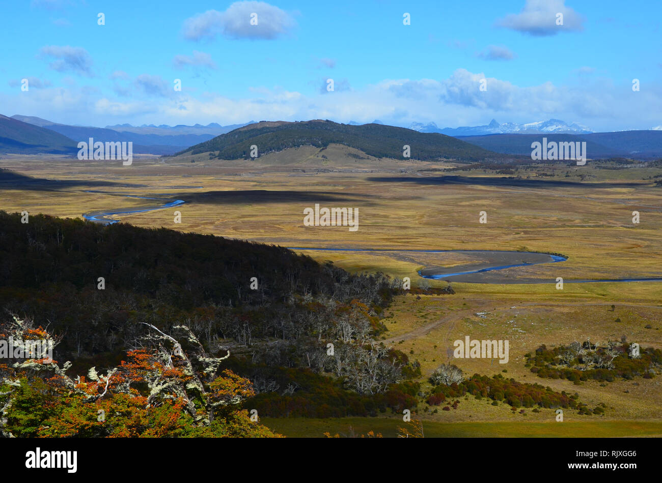 The pampa in Karukinka, a natural reserve at the heart of Tierra del ...