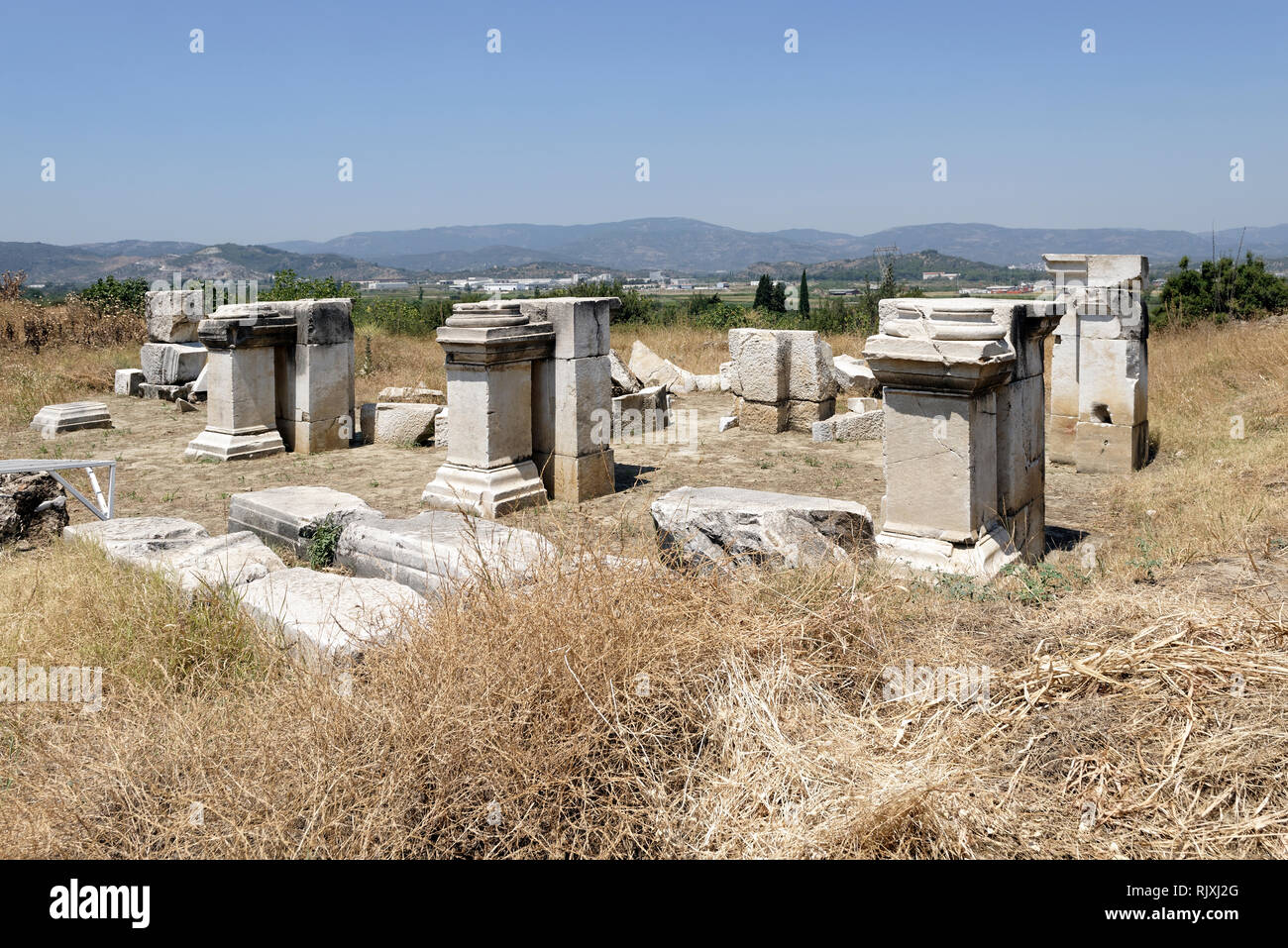 Running or contests starting gates of the large ancient stadium ...