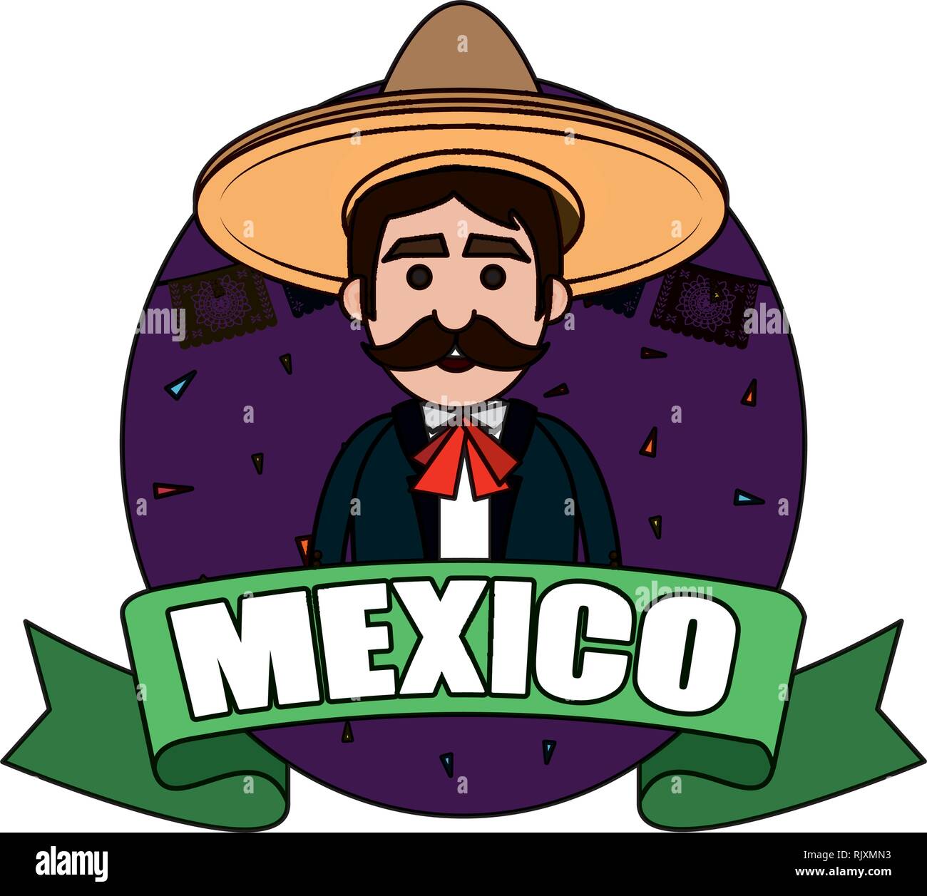 traditional mexican mariachi character Stock Vector Image & Art - Alamy