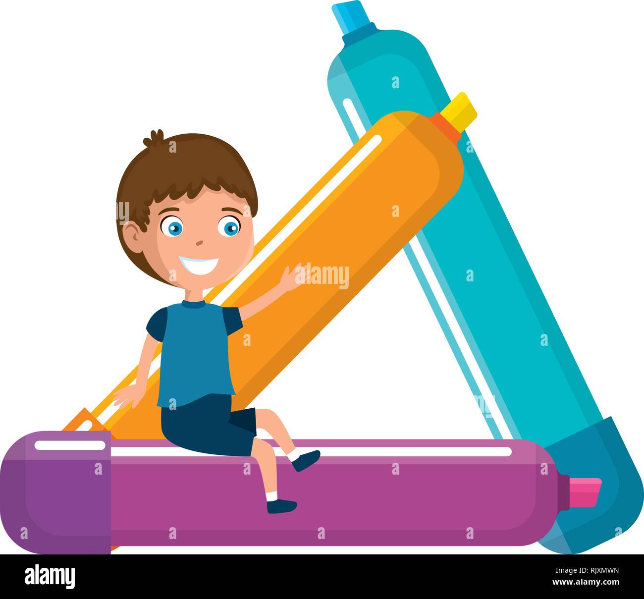 Crayon colors Stock Vector Images - Alamy