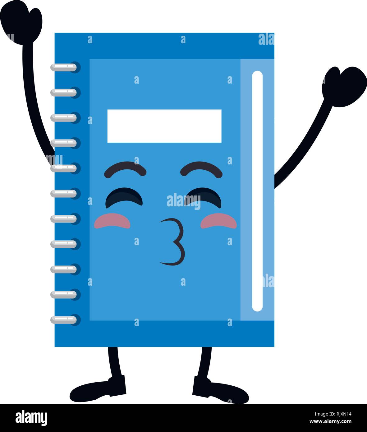 cute notebook kawaii character Stock Vector Image & Art - Alamy