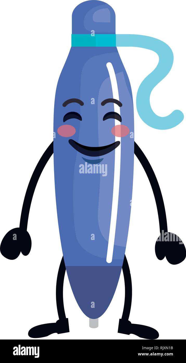 cute pen ink kawaii character Stock Vector Image & Art - Alamy