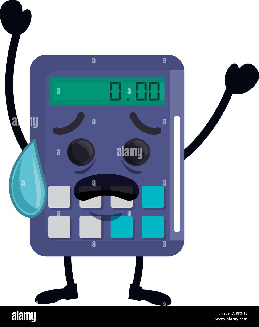 Calculator cute school Stock Vector Images - Alamy