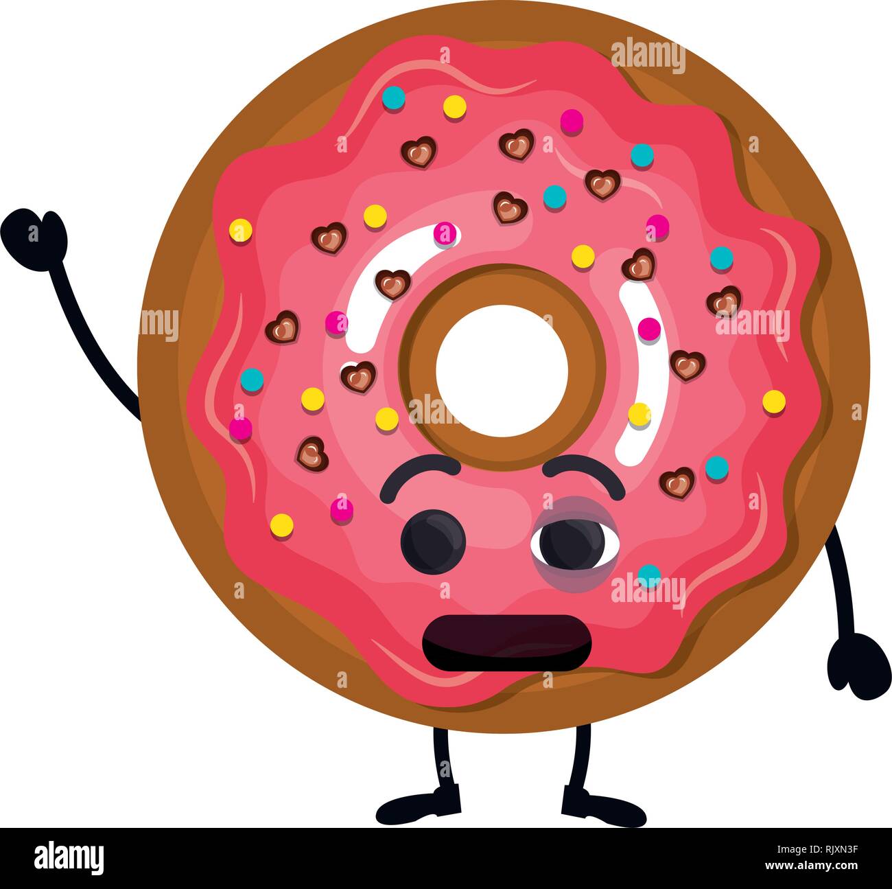 sweet donuts kawaii character Stock Vector Image & Art - Alamy