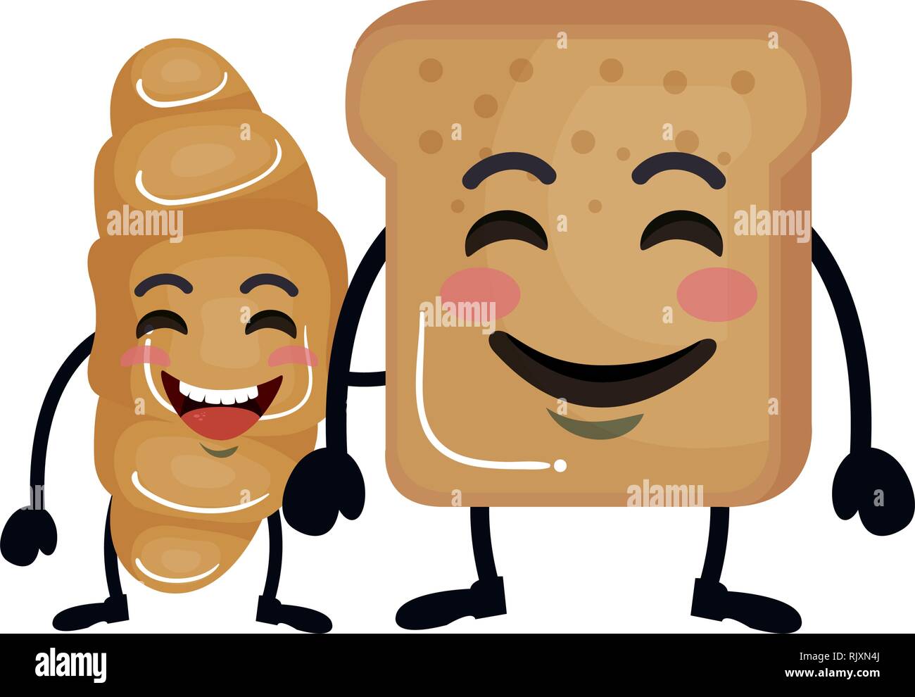 Healthy food emoji characters Stock Vector Images - Alamy