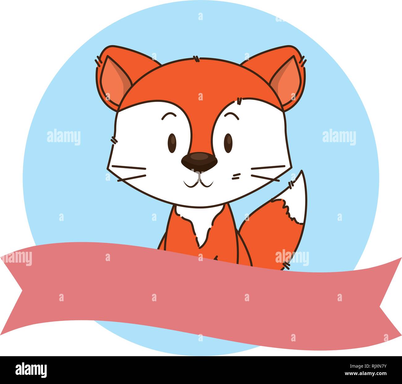 cute little fox character Stock Vector Image & Art - Alamy
