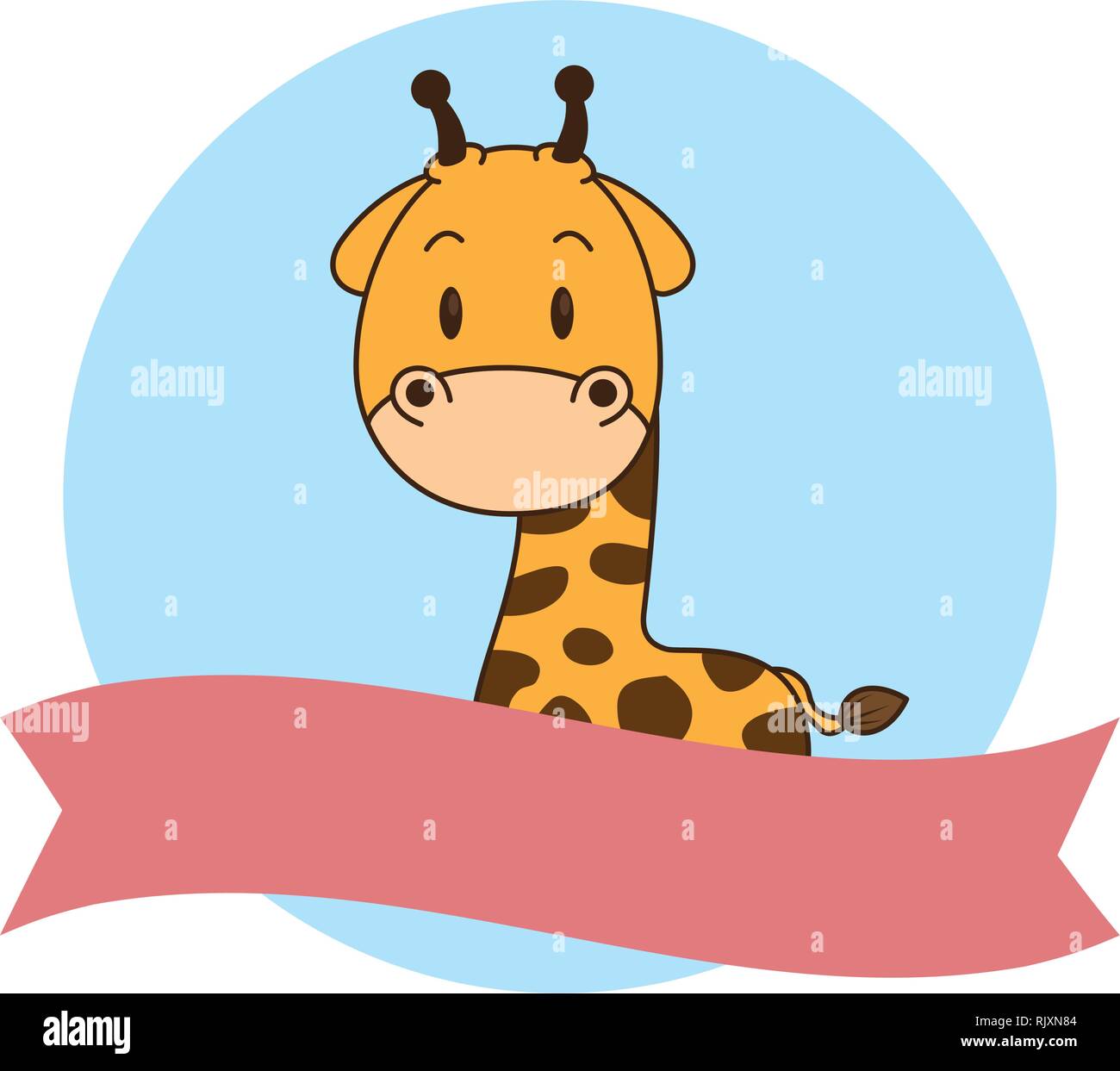 cute little giraffe character Stock Vector Image & Art - Alamy