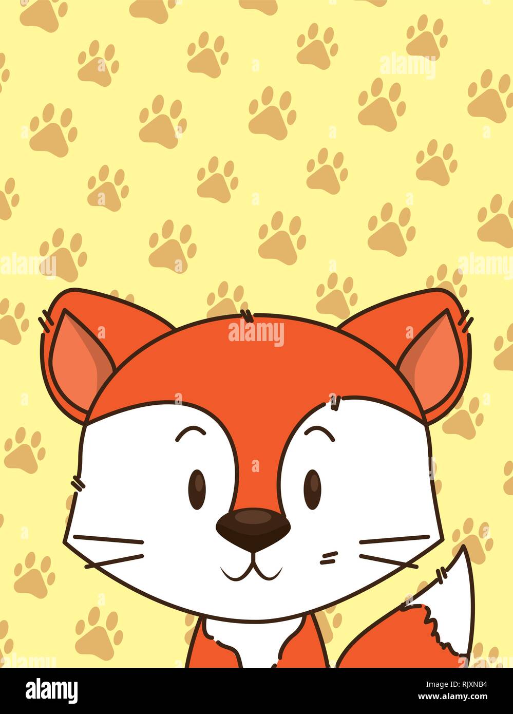 cute little fox character Stock Vector Image & Art - Alamy