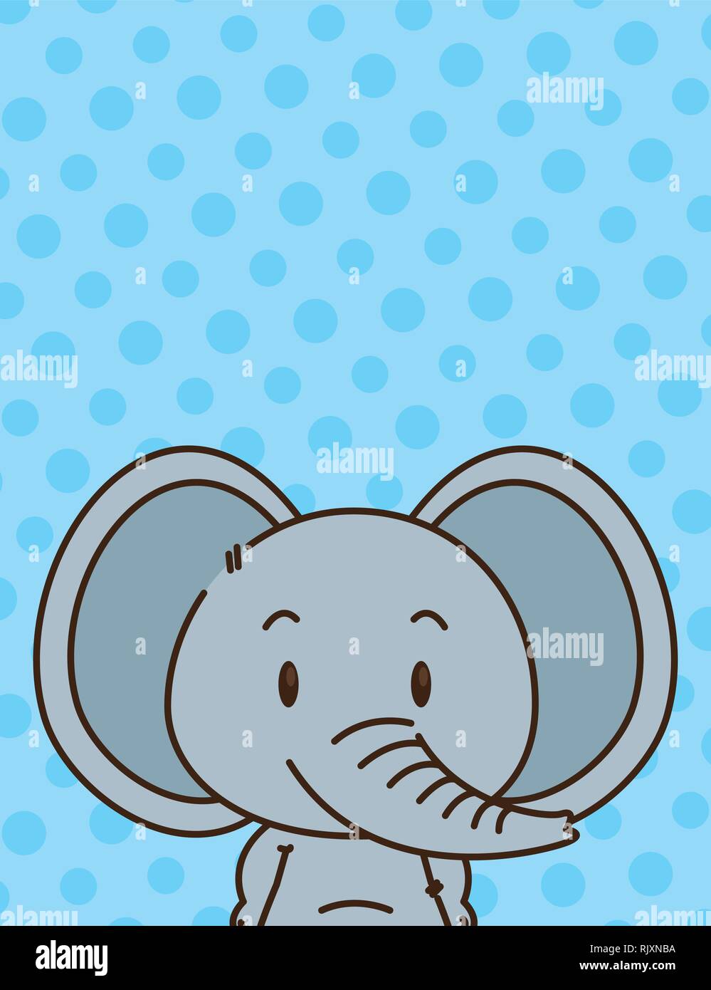 cute little elephant character Stock Vector Image & Art - Alamy